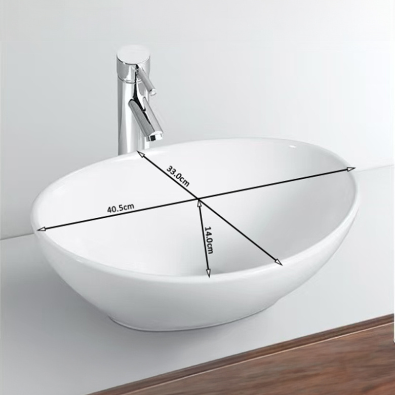 UMYWALKA NABLATOWA CERAMICZNA OWALNA LUMO-GL-405 ZŁOTA STRUKTURA ...